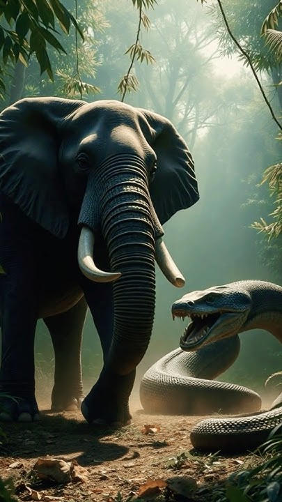 African Elephant vs Anaconda: Strength vs Stealth Ultimate Showdown #vs ...