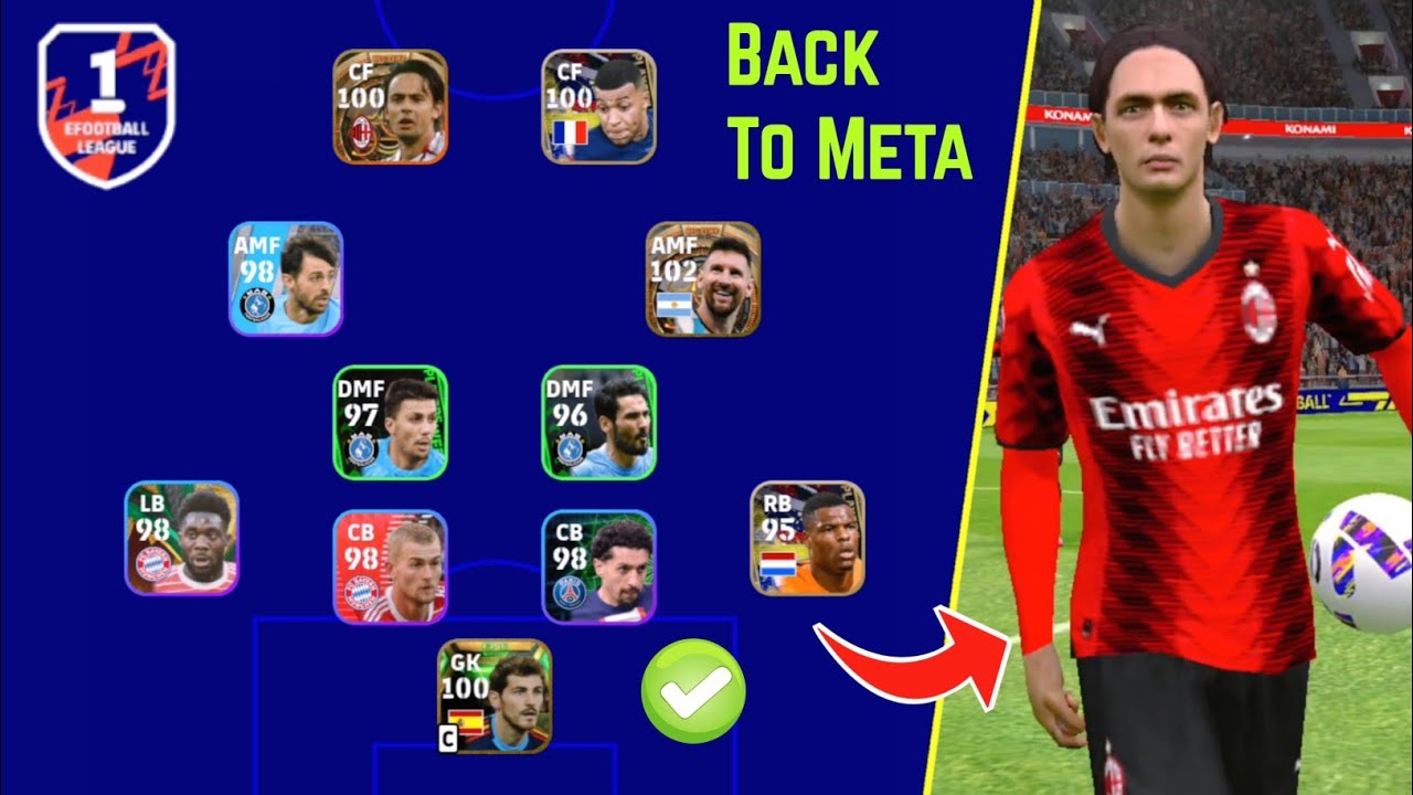 4 2 2 2 Formation Back To Meta Now In Efootball 2023 Mobile 🥵