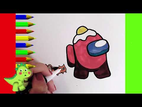 KAWAII Cum desenz pas cu pas cute Desen Tutorial Among Us