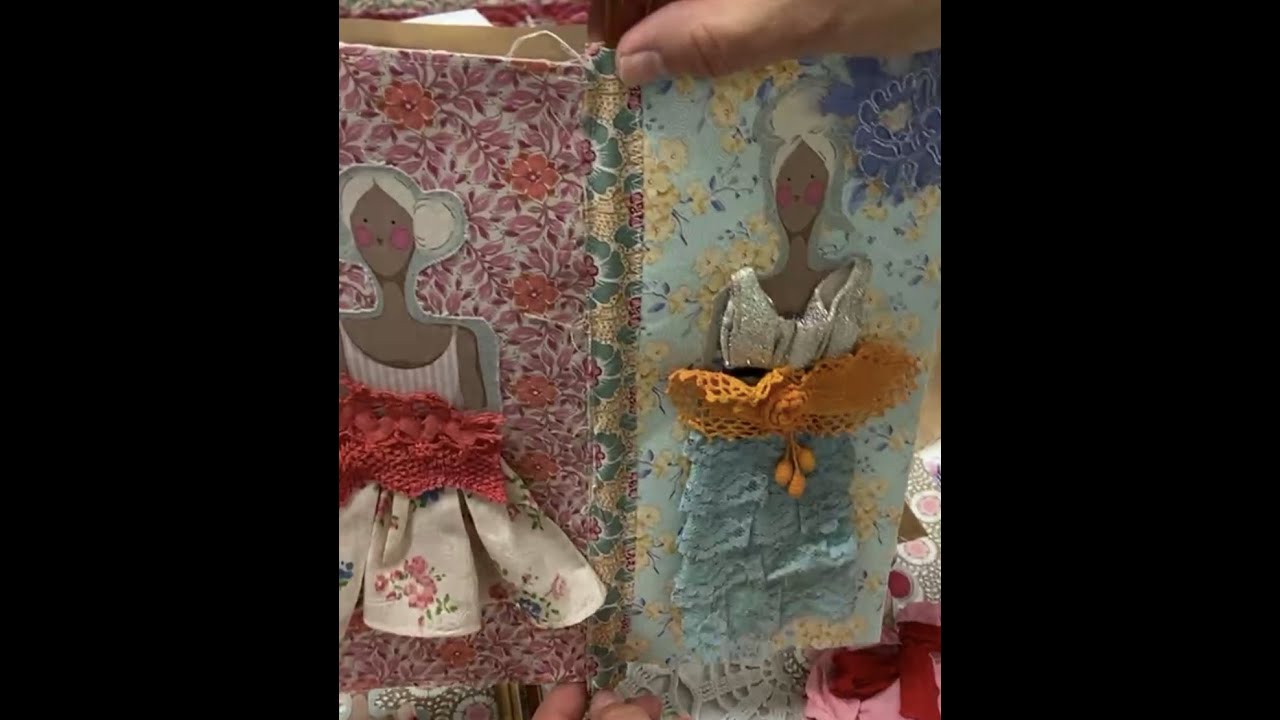 Accordion Fabric Book with Judy Gula at Artistic Artifacts - YouTube