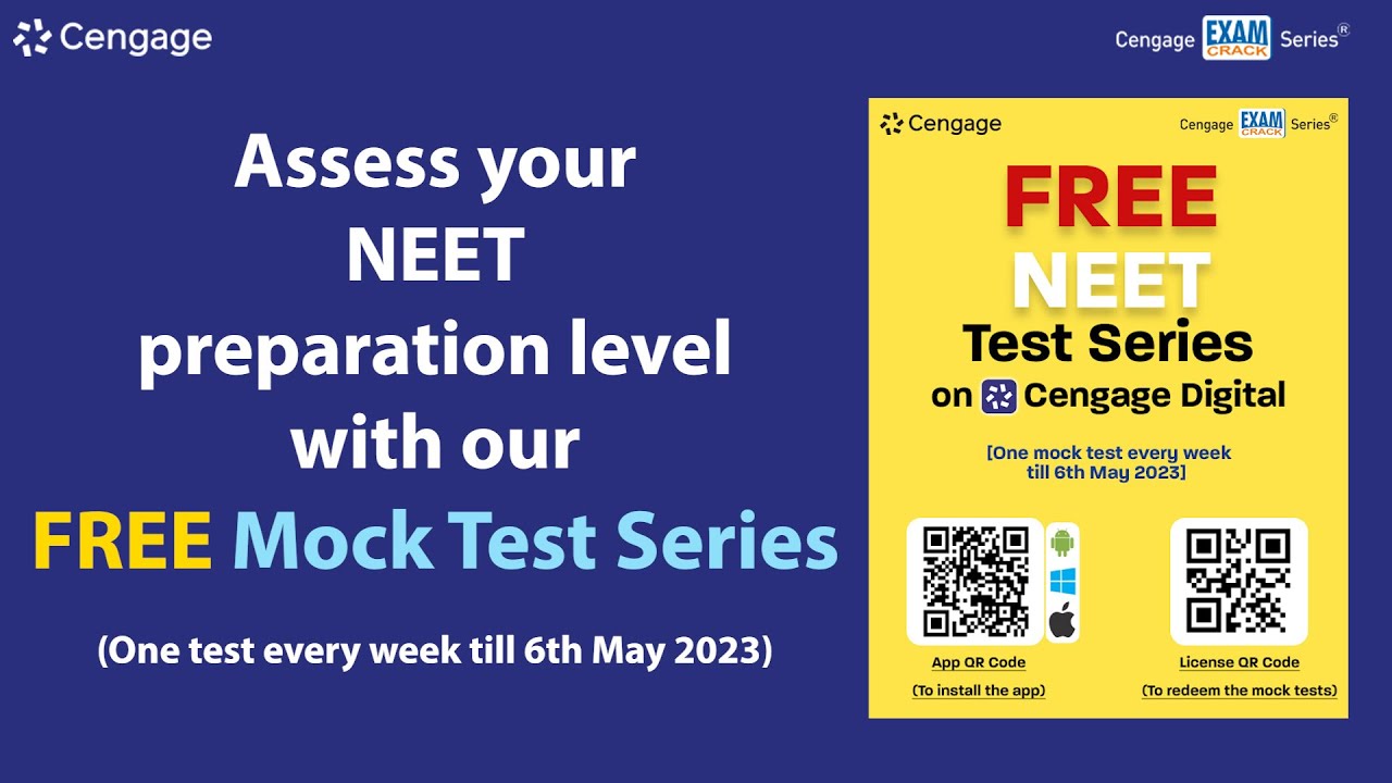 NEET 2023 | FREE Mock Test Series | Cengage Digital | License Key ...