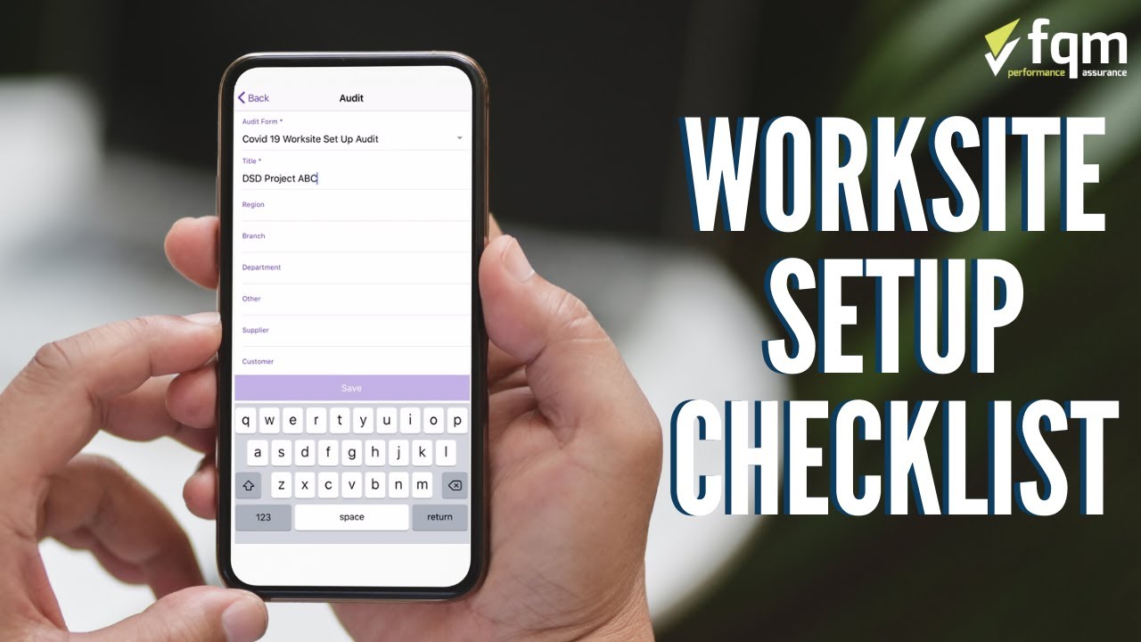 COVID19 Worksite Setup Checklist - YouTube