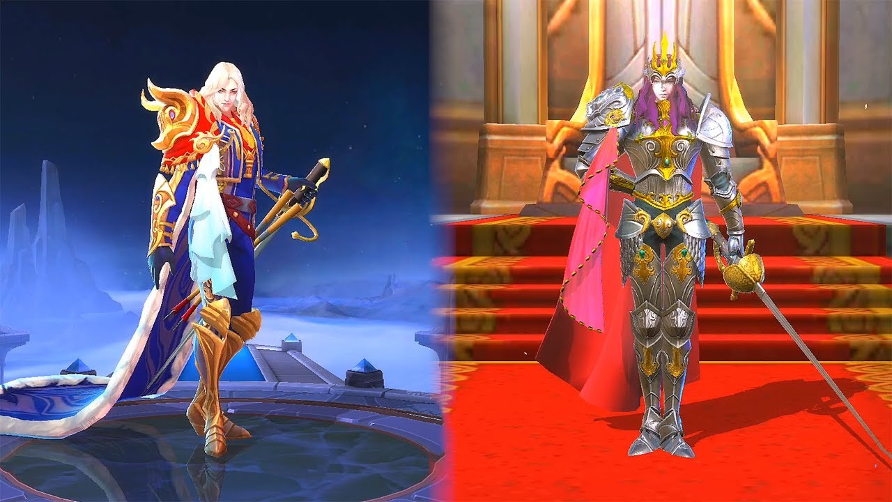 Lancelot | Floral Knight VS Royal Matador | Epic Skin Comparison ...