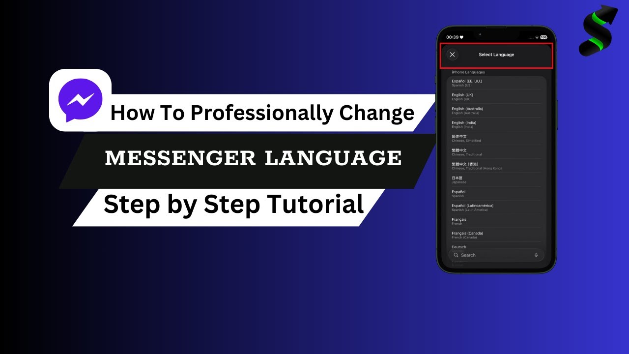 How to Change Messenger Language – Step by Step 2025 - YouTube