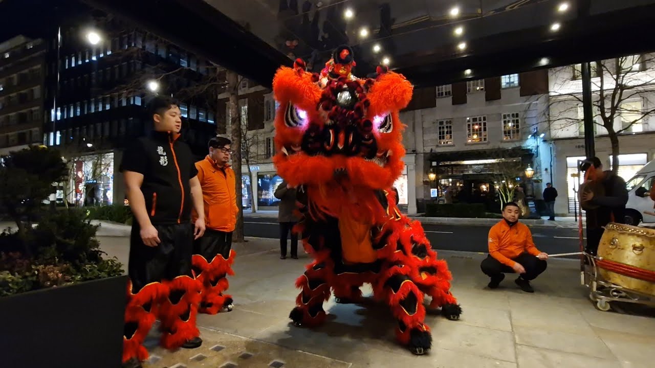Lion Dance by Lung Ying Dragon Style UK | CNY 2025 | Millennium Hotel ...