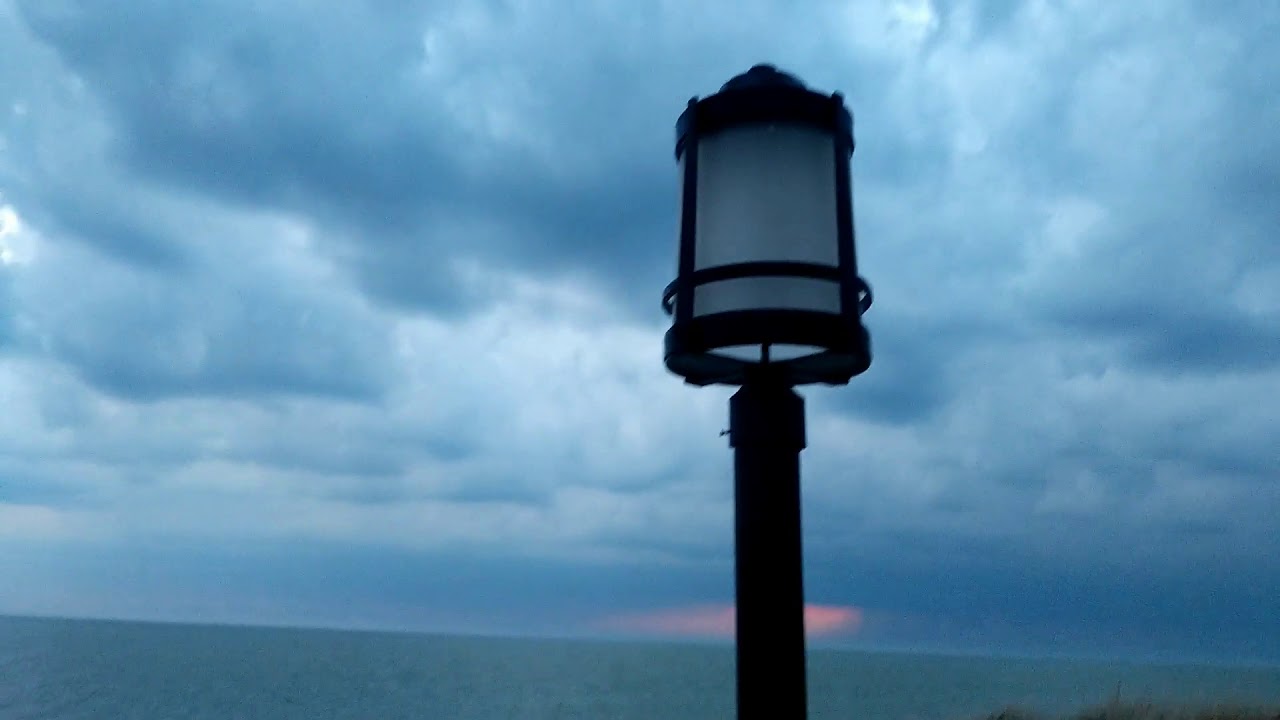 Aproching thunderstorm with lightning in Michigan! - YouTube