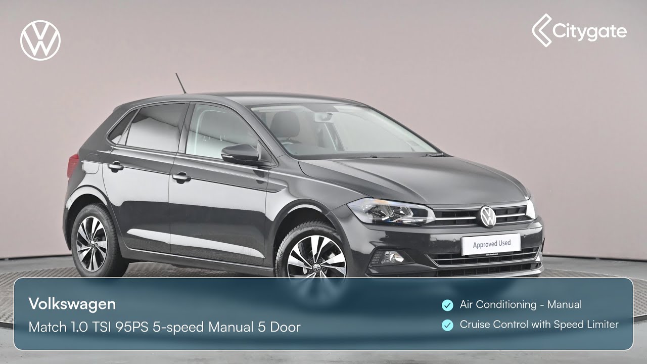 Volkswagen Polo - Match 1.0 TSI 95PS 5-speed Manual 5 Door - Citygate ...