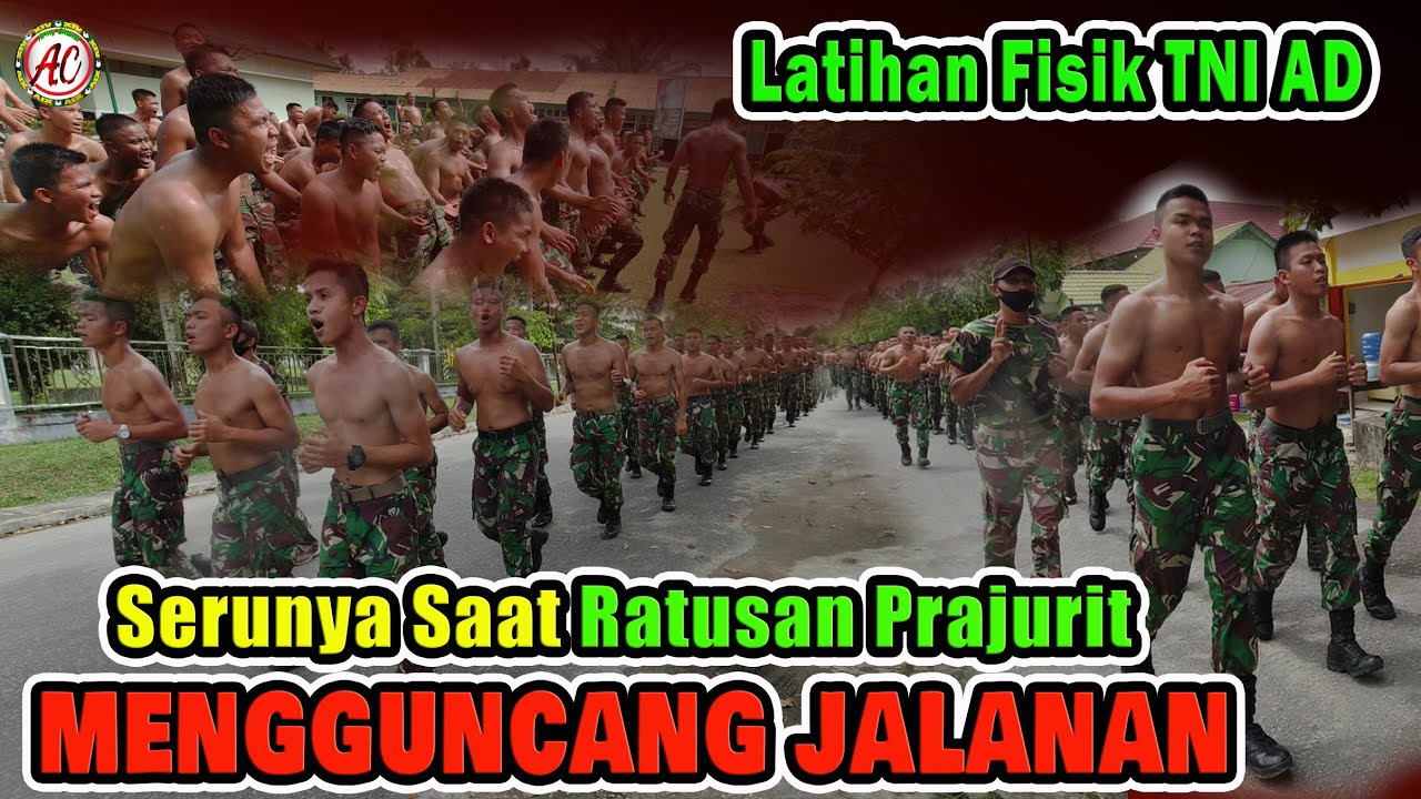 Mantap !!! Kompak dan Semangat Ketika Ratusan TNI Lari Siang di Jalan ...