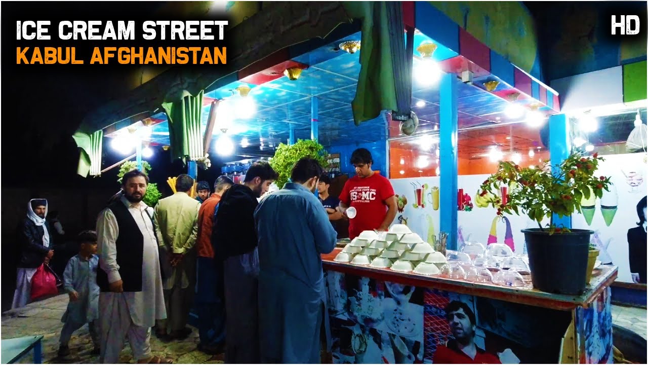 Ice Cream Street Kabul | Afghanistan | Afghan street food | 2020 | HD ...