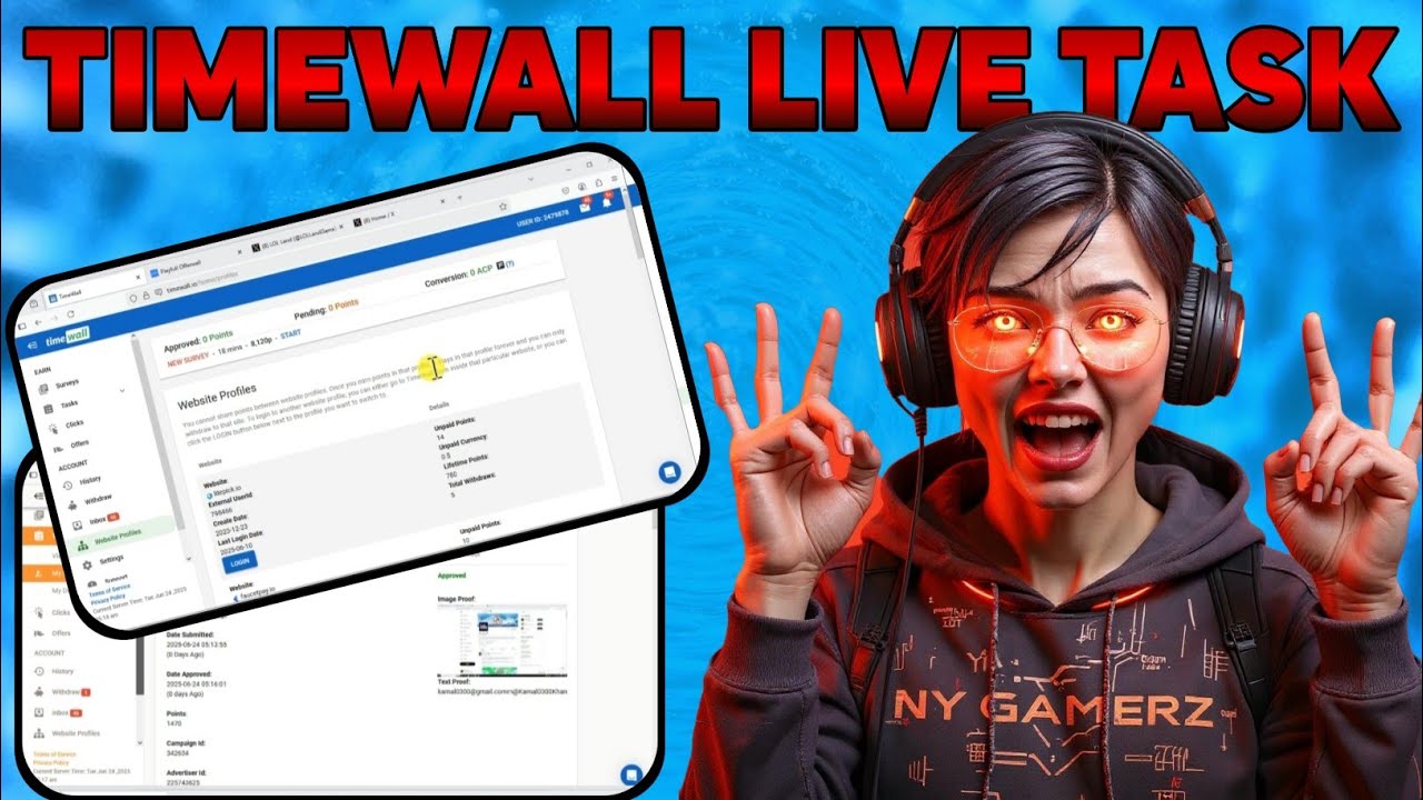 Live Timewall Task Completion | Timewall Tips & Full Guide for Beginners 2025 - YouTube
