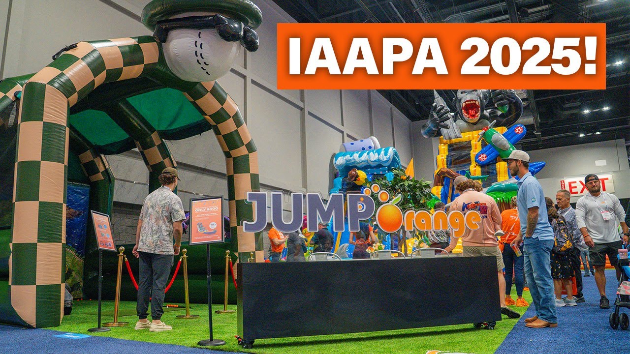 NEW 2026 JumpOrange Inflatables at IAAPA 2026 Expo - YouTube