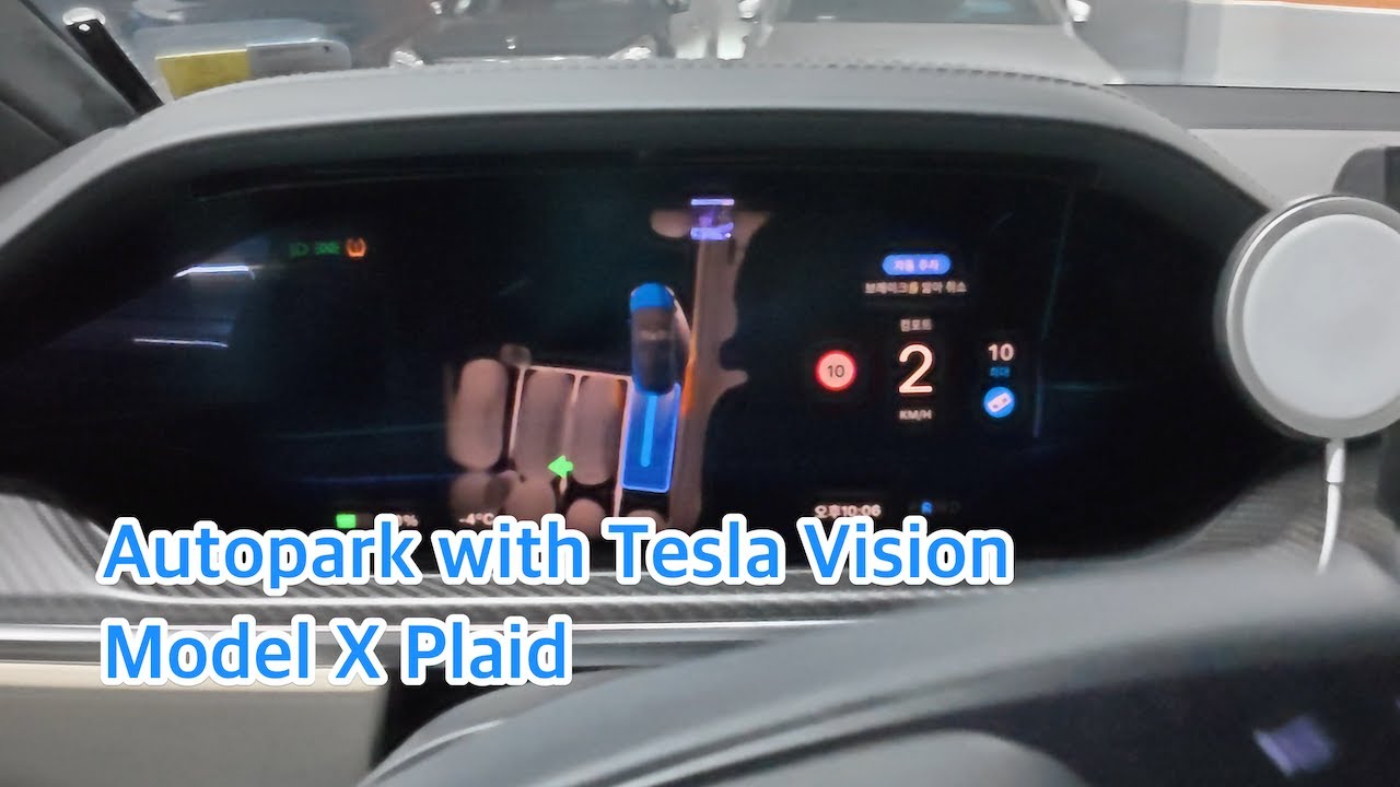 [4K] Autopark | Tesla Model X Plaid | Tesla Vision | POV - YouTube