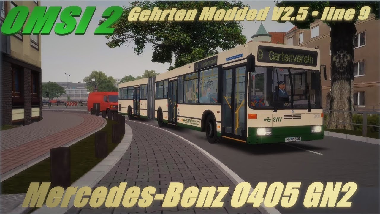 OMSI 2 • Gehrten Modded V2.5 (line 9) • Mercedes-Benz O405 GN2 - YouTube