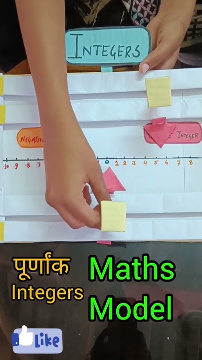 Integers MATHS Model ll पूर्णांक गणित मॉडल - YouTube