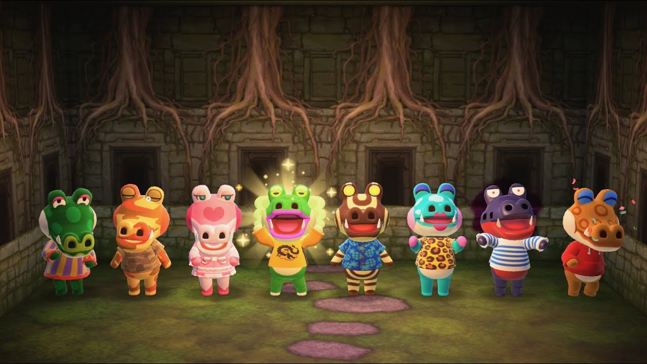 【Animal Crossing New Horizons】Alligators All Emote Reactions - YouTube