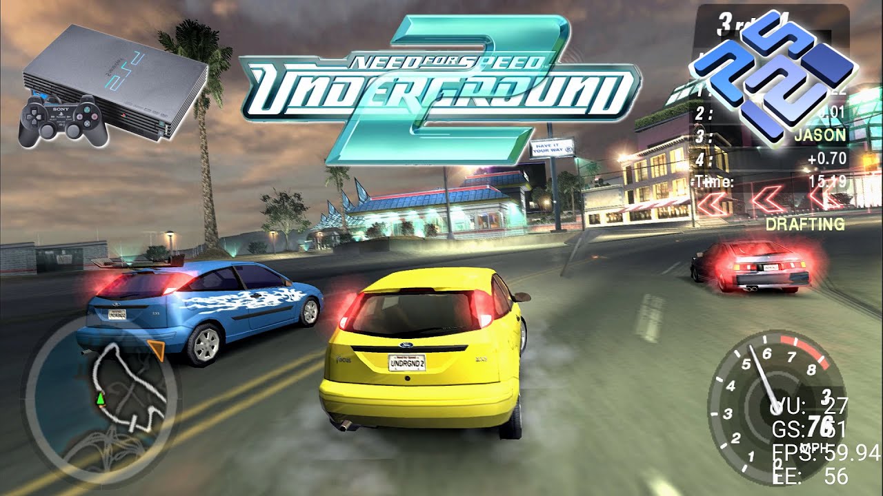 Need For Speed Underground 2 | PCSX2 1.7.0 | True 60FPS Patch+ High ...