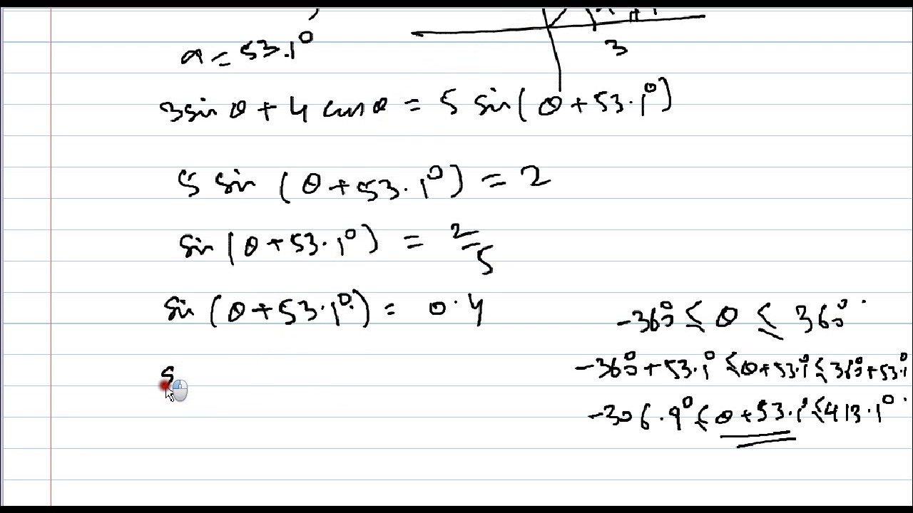 SOLUTION OF TRIGONOMETRIC EQUATIONS BY USING HARMONIC FORM IN URDU ...