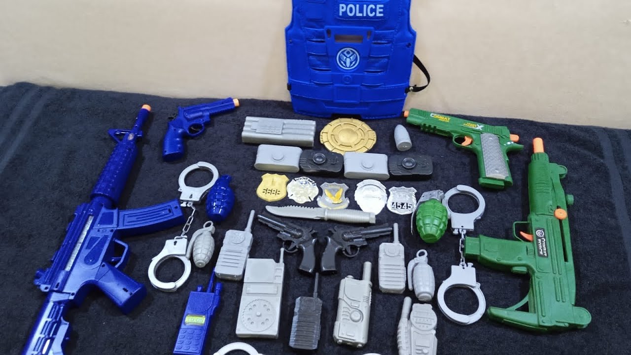 police toy's guns collections (TOY'S GUN'S) - YouTube