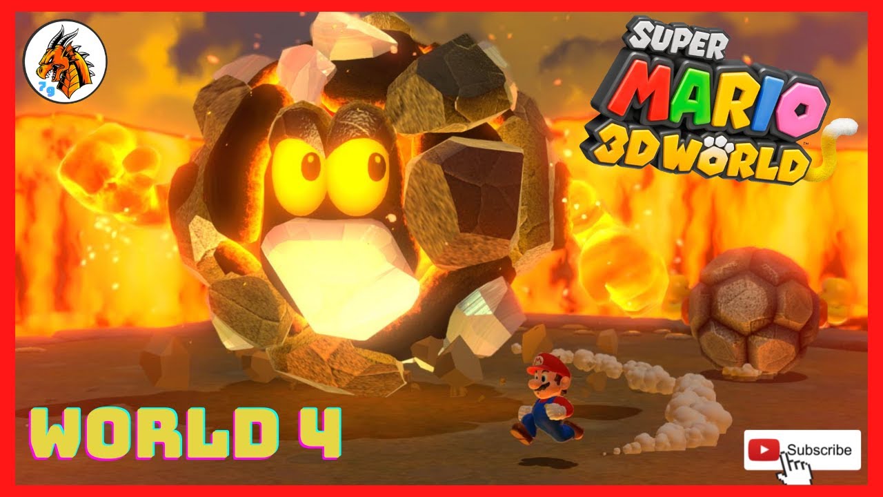 Super Mario World 3D - World 4 - Walkthrough - YouTube