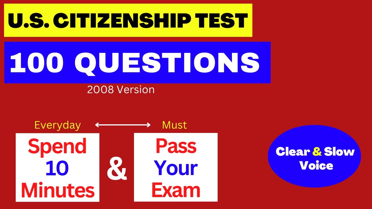 2022 USCIS Official 100 Civics Test Questions & Answers | US ...