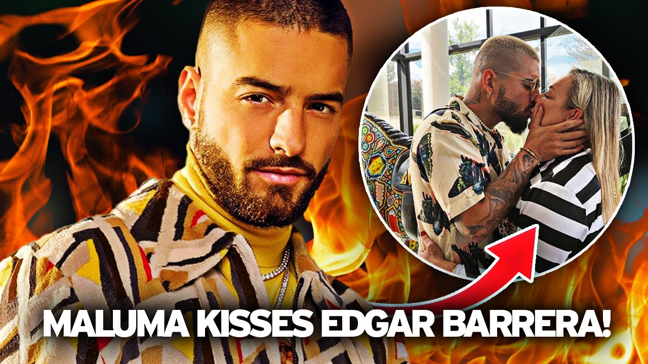 MALUMA KISSES EDGAR BARRERA IN VMA’S! - YouTube