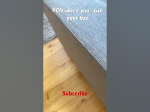 POV:when you stub your toe #funny #meme - YouTube