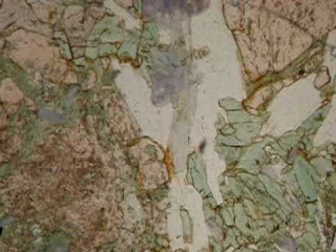 Optical Mineralogy pleochroism glaucophane 2 - YouTube