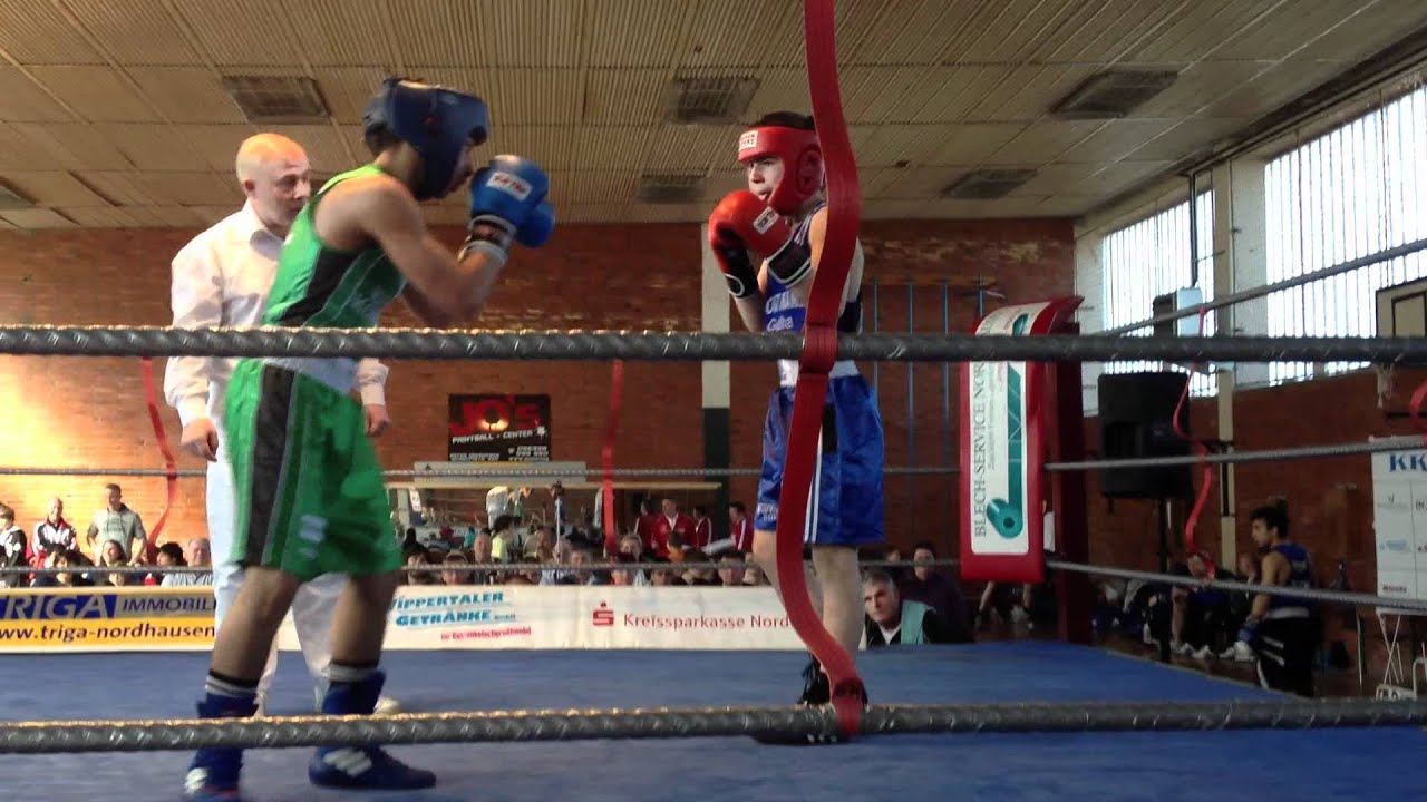 Thüringenmeisterschaft Boxen 2012 - Gor Sahakjan vs. Hagen Richter ...