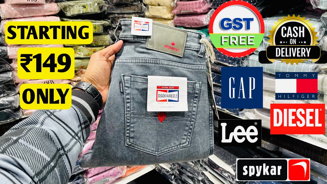 Branded First Copy Jeans Starting ₹350 | Jeans Wholesale Market In ...