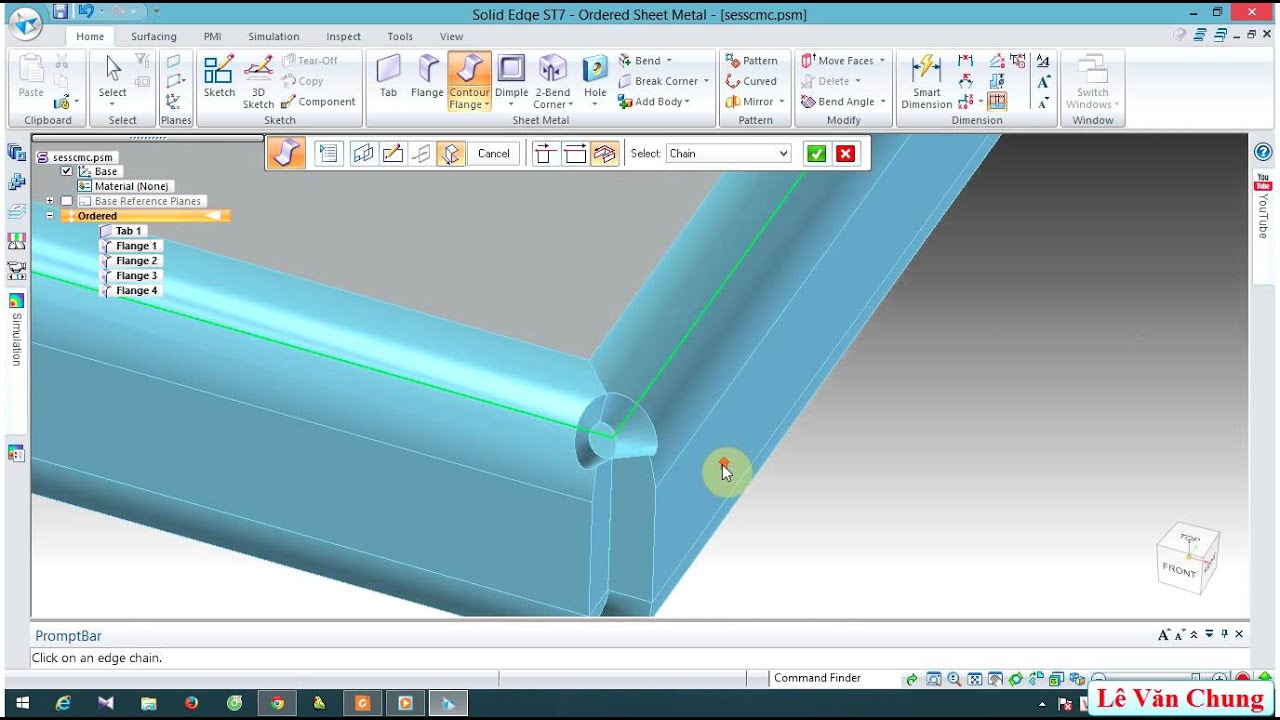 Bài 6: “Modeling Ordered Contour Flanges in Solid Edge” THIẾT KẾ CONTOUR FLANGES DẠNG ORDERED ...
