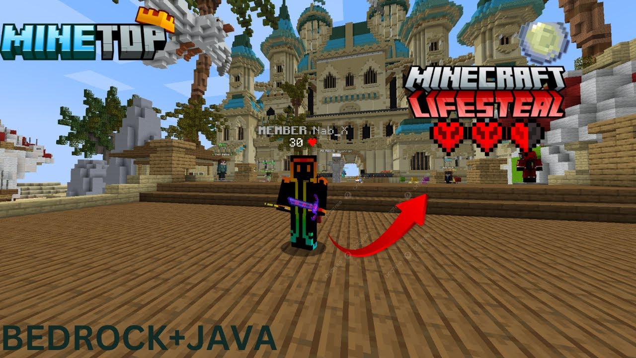 I Playing The Best Lifesteal Server || MINETOP LIFESTEAL SERVER # ...