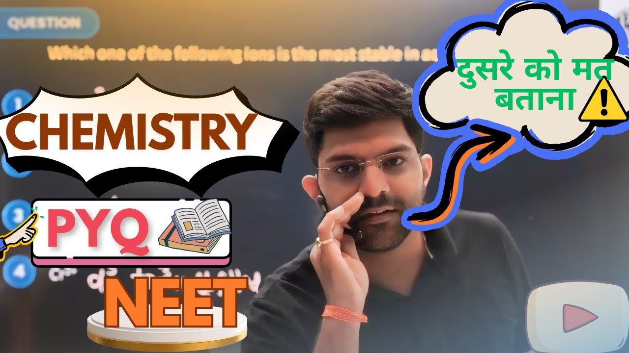 CHEMISTRY PYQ NEET || NEET 2025 || MOHIT DADHEECH SIR INORGANIC ...