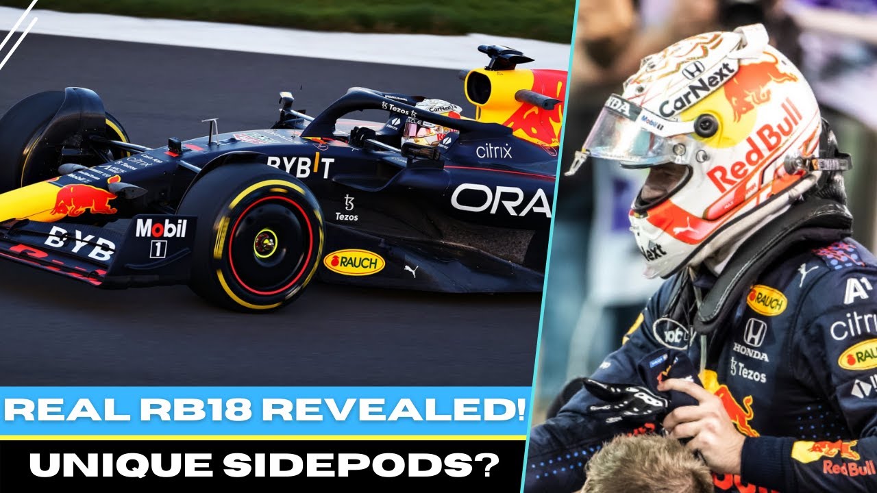 First look at REAL Red Bull RB18 for F1 2022 season! Crazy sidepods a ...