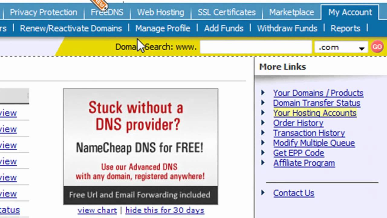 NameCheap DNS Nameservers Settings Tip - YouTube