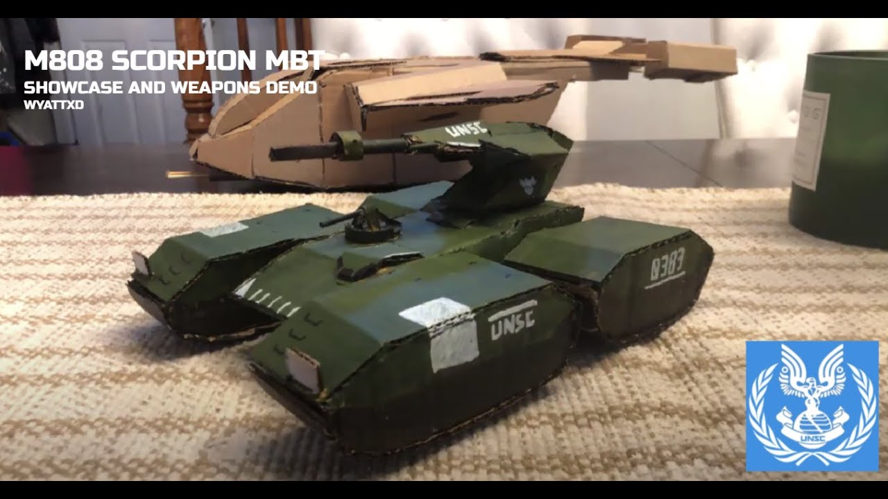 Halo | Cardboard M808 Scorpion Showcase - YouTube