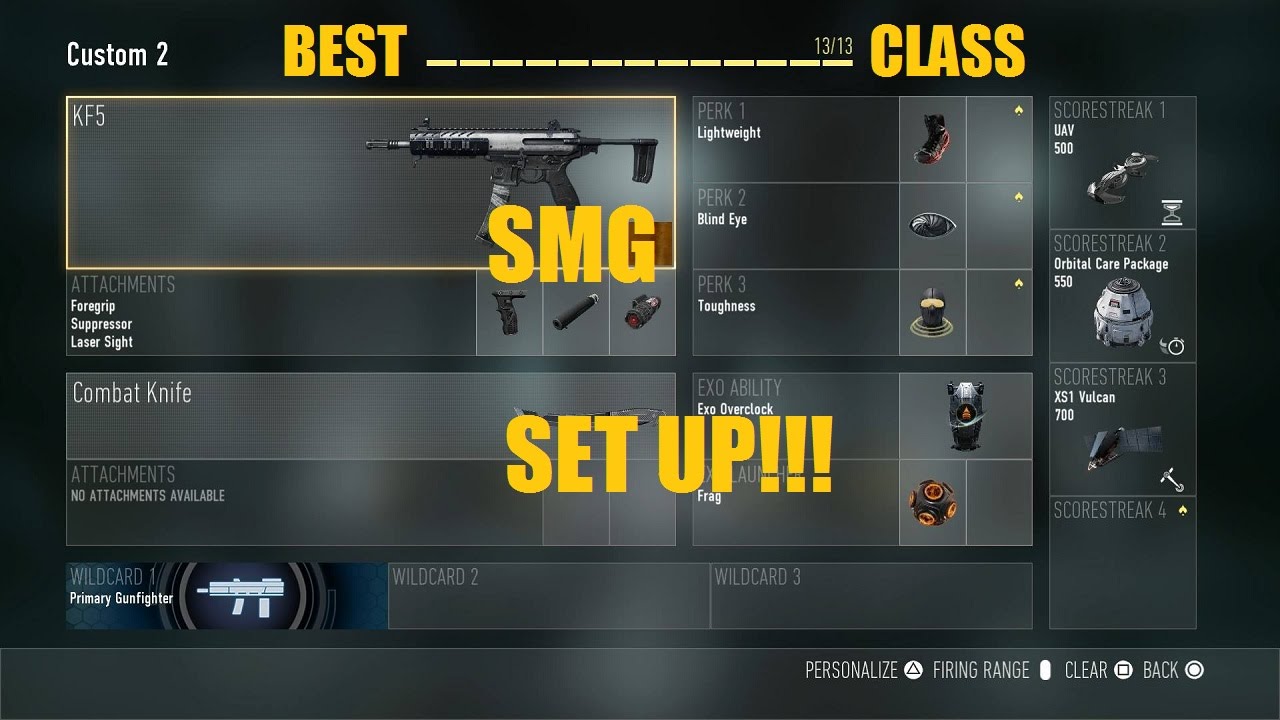 Call Of Duty: Advanced Warfare "BEST SMG CLASS SETUP" - YouTube