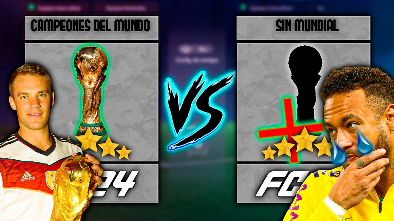 ¡DUELO DE ESTRELLAS! 🏆⚽CAMPEONES DEL MUNDO VS NO HAN GANADO EL MUNDIAL ...
