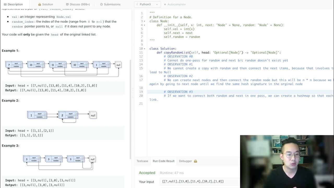 Copy List with Random Pointer - Neetcode150 Series: (54 of 150) Leetcode - YouTube