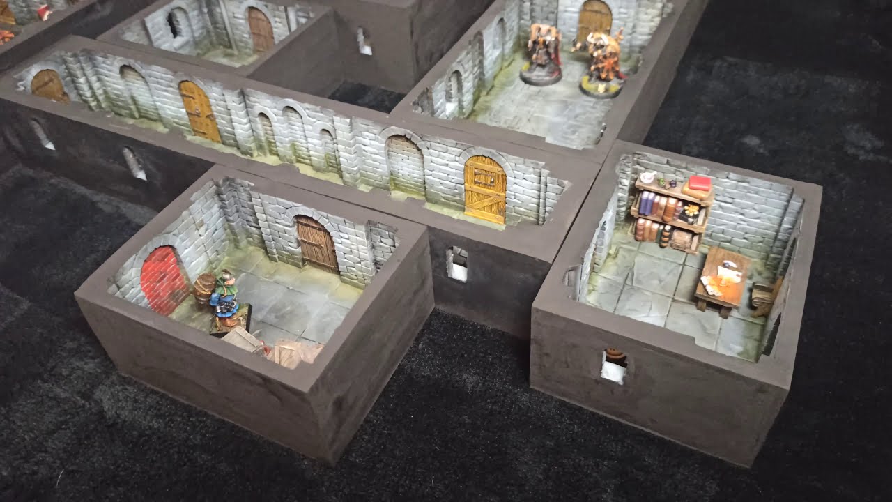 My new dungeon rooms for my dungeon and dragons games. - YouTube