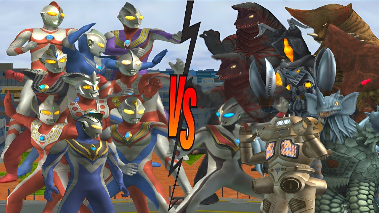 ウルトラマン AGUL VS ROBOT KING JOE ULTRAMAN TARO VS TYRANT DYNA VS EVIL TIGA ...