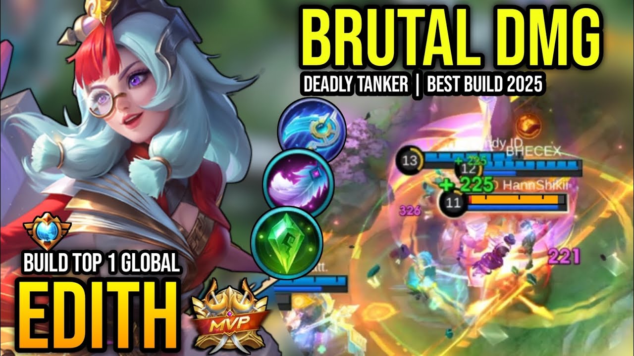 EDITH BEST BUILD 2025 | BUILD TOP 1 GLOBAL EDITH GAMEPLAY | MOBILE ...