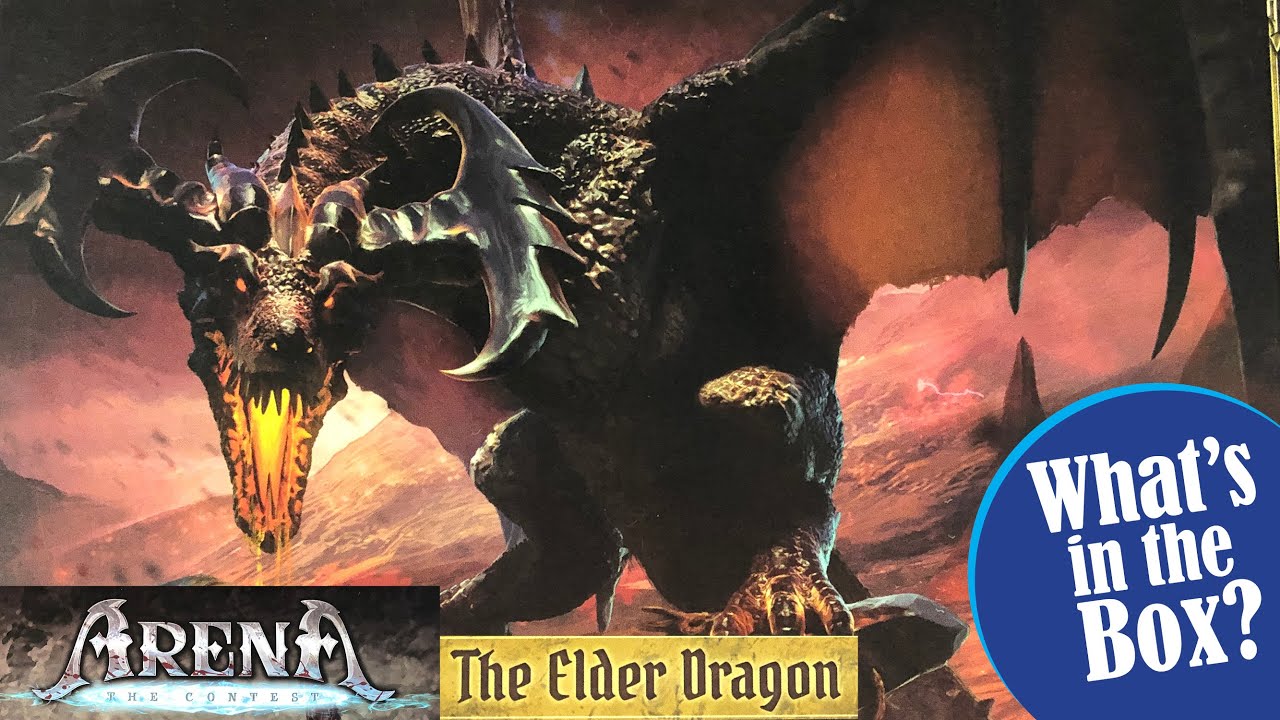 Arena the Contest board game ELDER DRAGON Premium Figure unboxing - YouTube