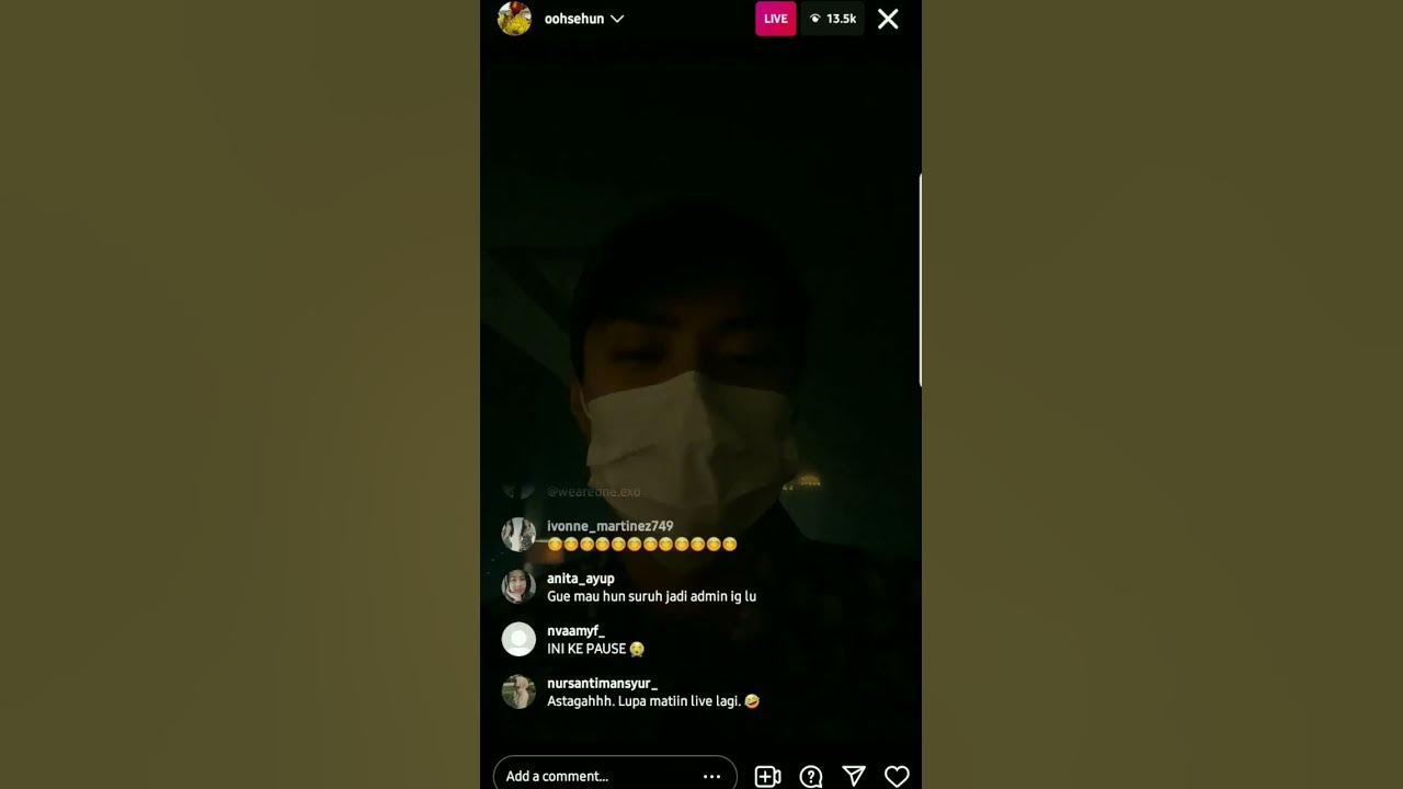 live ig sehun - YouTube