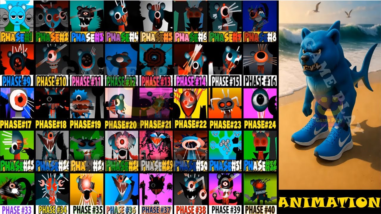 Incredibox Sprunki - Mix All Phases | Phase 1 - 2 VS Phase 20 VS Phase ...