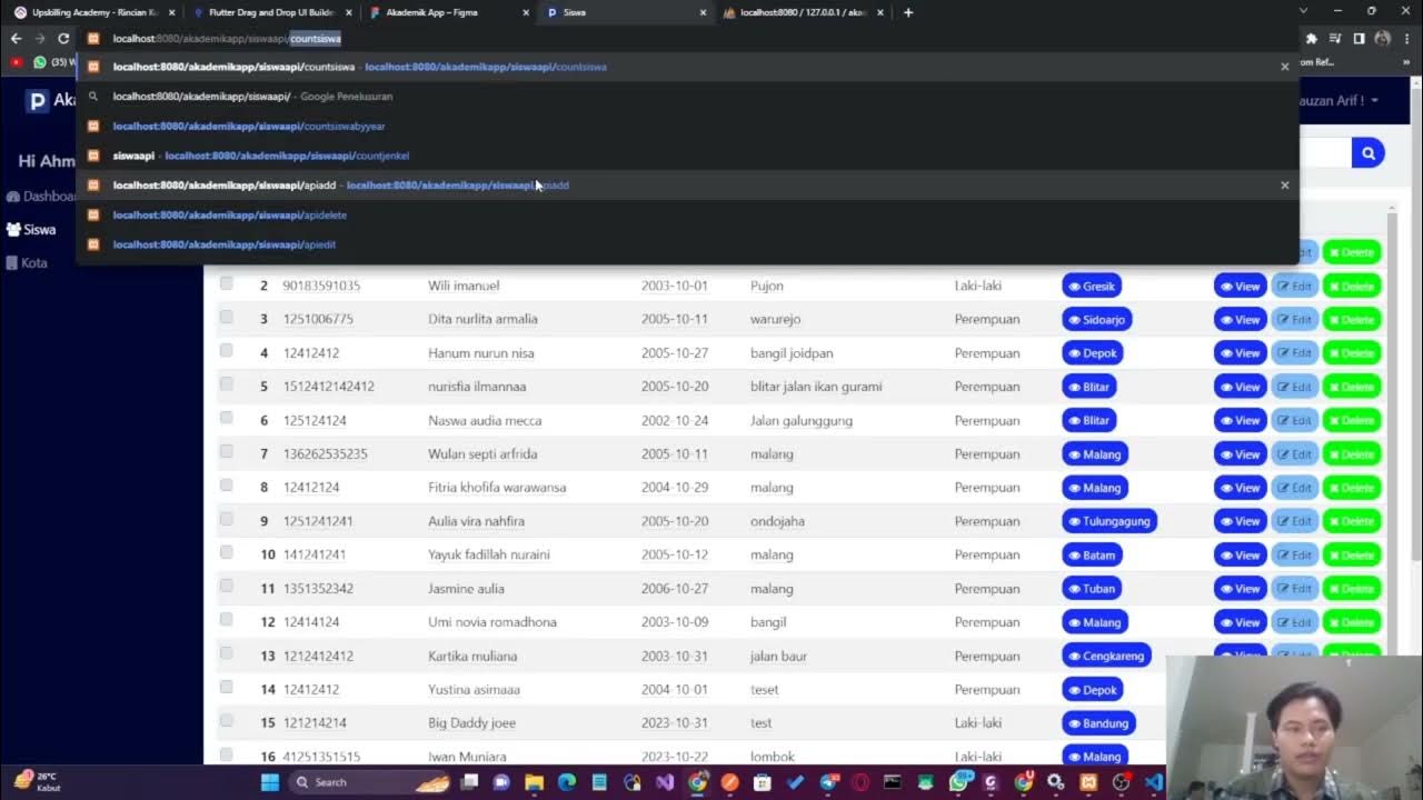 FAST TRACK MOBILE APPS - BAB 3 - PHPRAD - 12 Membuat Request REST API Siswa - YouTube