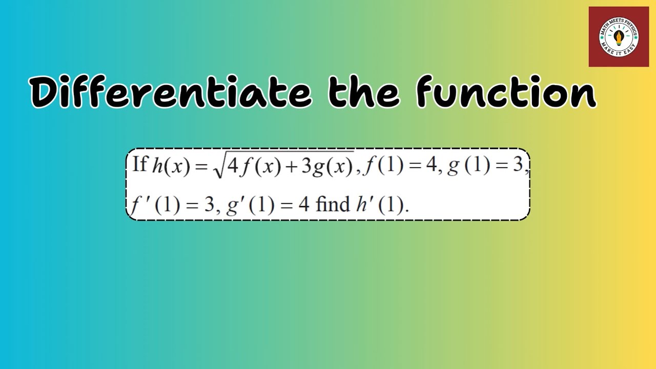 💡 Easy & Effective | Differentiation of Composite Functions for Board ...
