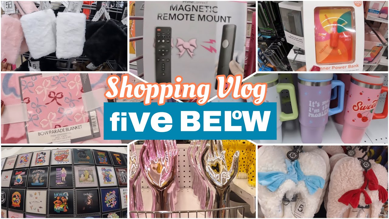 FIVE BELOW *New Graphic Tees *Decor *Phones Accessories & More - YouTube