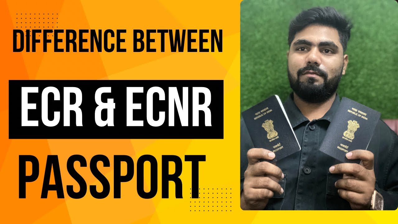 Difference between ECR and ECNR Indian passports #visa #passport # ...