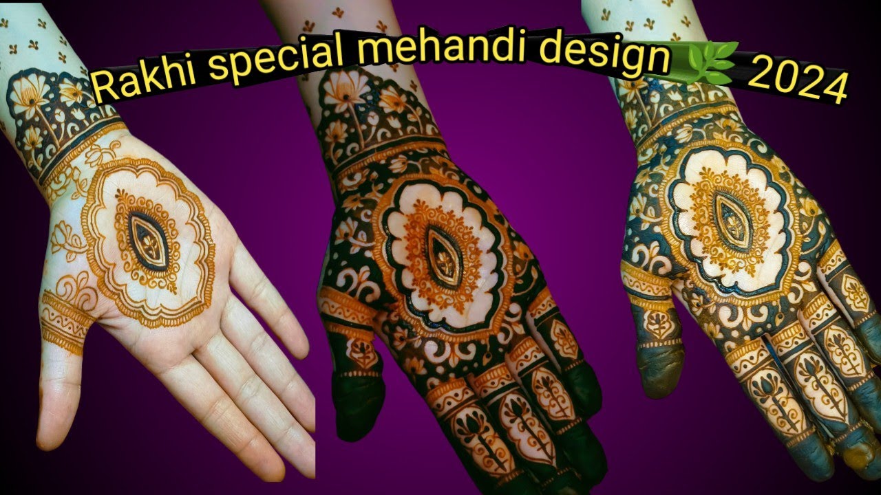 || 🌿 Rakhi special mehandi design 🌿|| simple and sober design 🌿 # ...