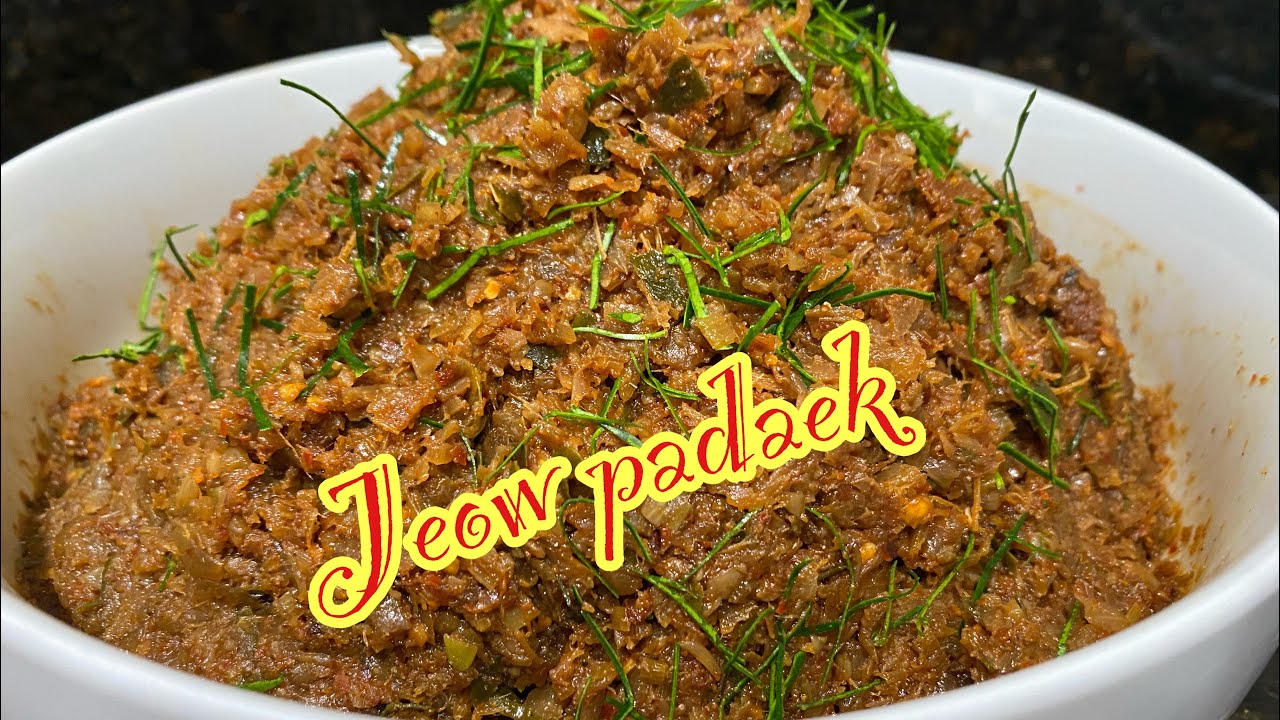 How to make Jeow padaek ແຈ່ວປາແດກເຄື່ອງ - YouTube